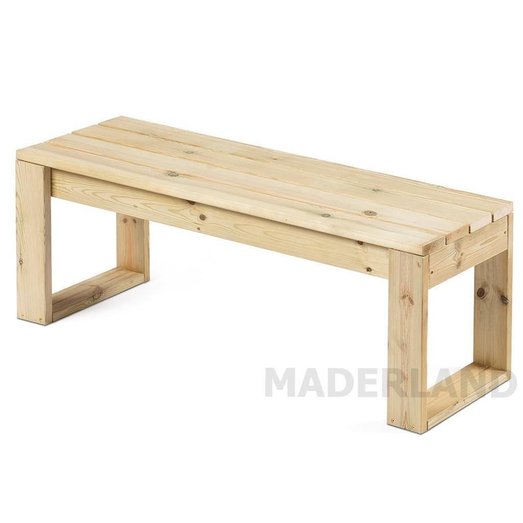 Banqueta de madera para exterior Roma Maderland | Leroy Merlin