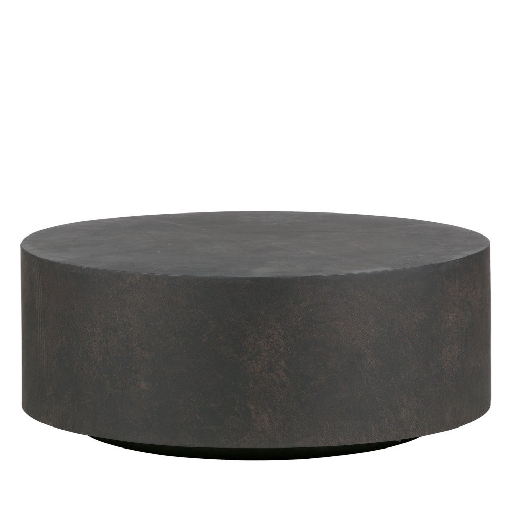Table basse de jardin en fibre d'argile ø80cm marron - DEAN | Leroy Merlin