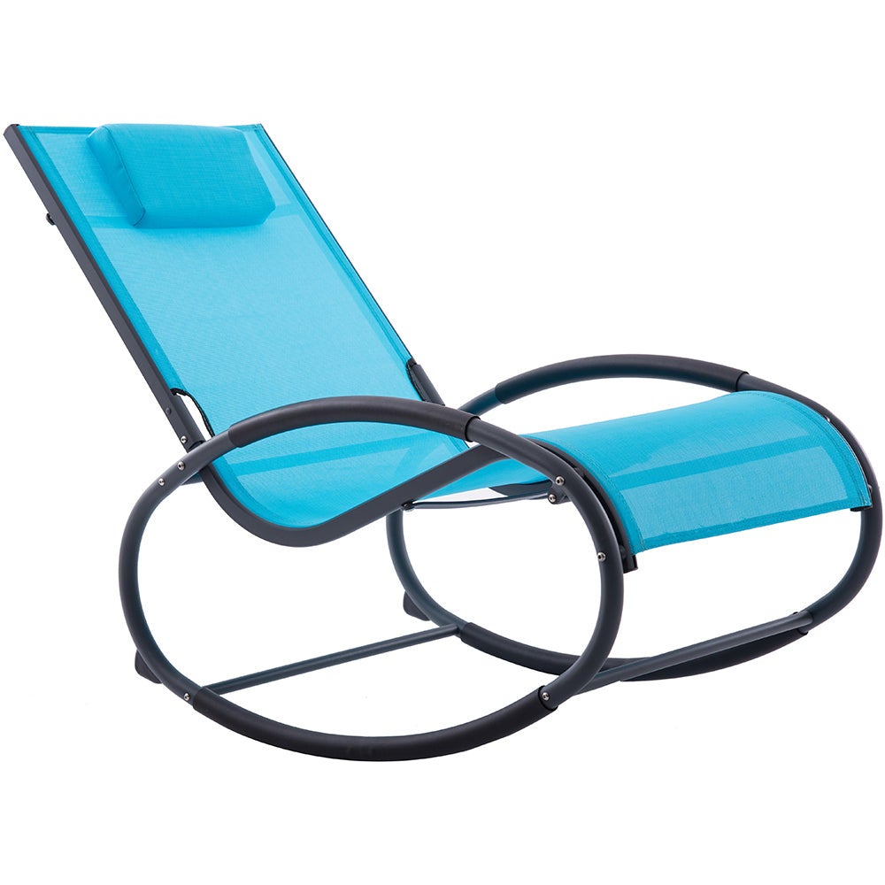 VIVERE WAVE ROCKER - ALUMINIUM - BLEU OCÉAN SUR GRIS MAT | Leroy Merlin