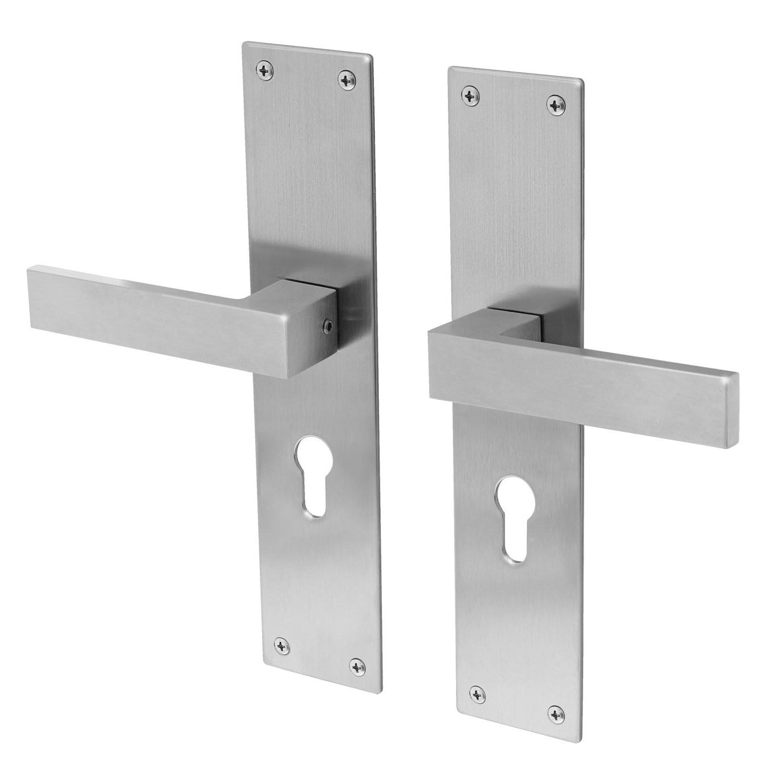 Wovar Poignée de porte Lavuzo Trapini inox - Poignée de porte sur ...