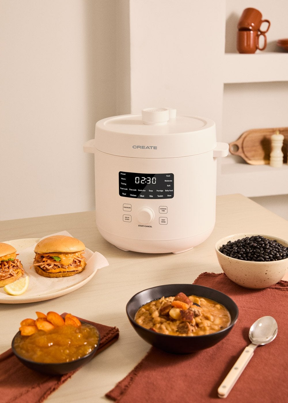 CREATE - PRESSURE COOKER STUDIO - Olla a presión eléctrica multifunción ...