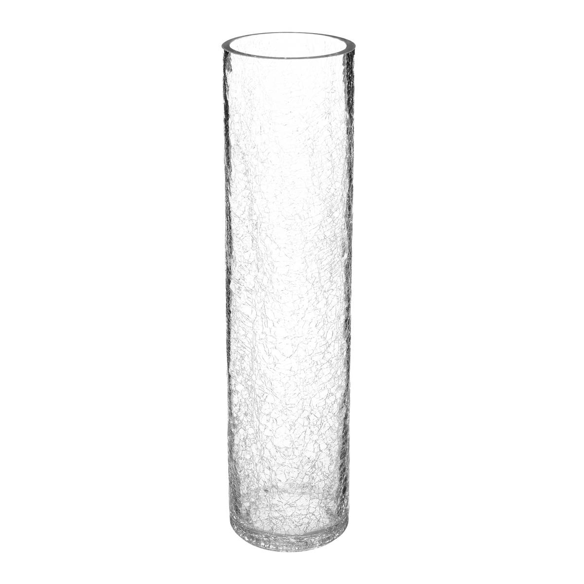 Vase cylindre - verre craquelé - H40 cm - Atmosphera créateur d ...
