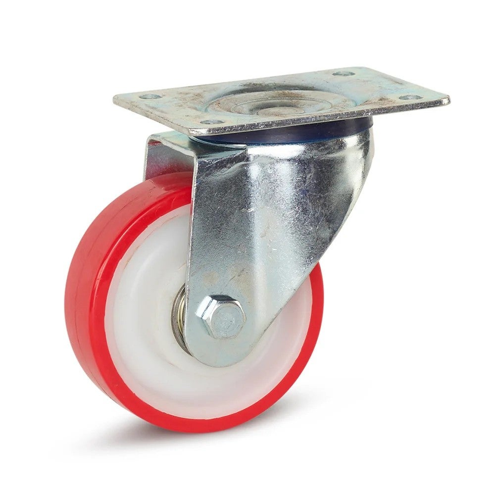 Roulette pivotante - MESO - PU - Platine - 125mm - 270kg | Leroy Merlin