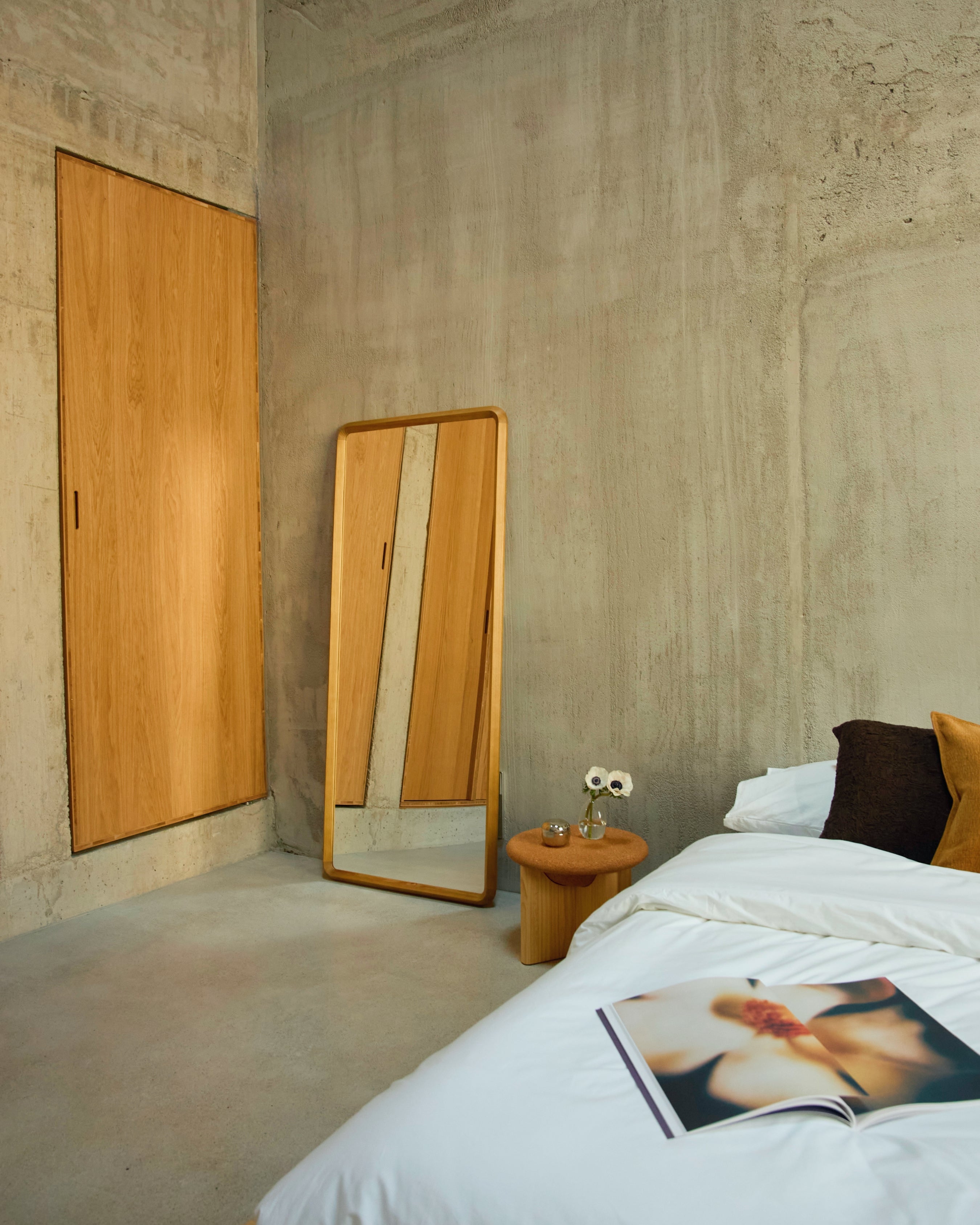 HANNUN Miro Miroir sur pied cadre pin massif naturel 160x70 cm | Leroy ...