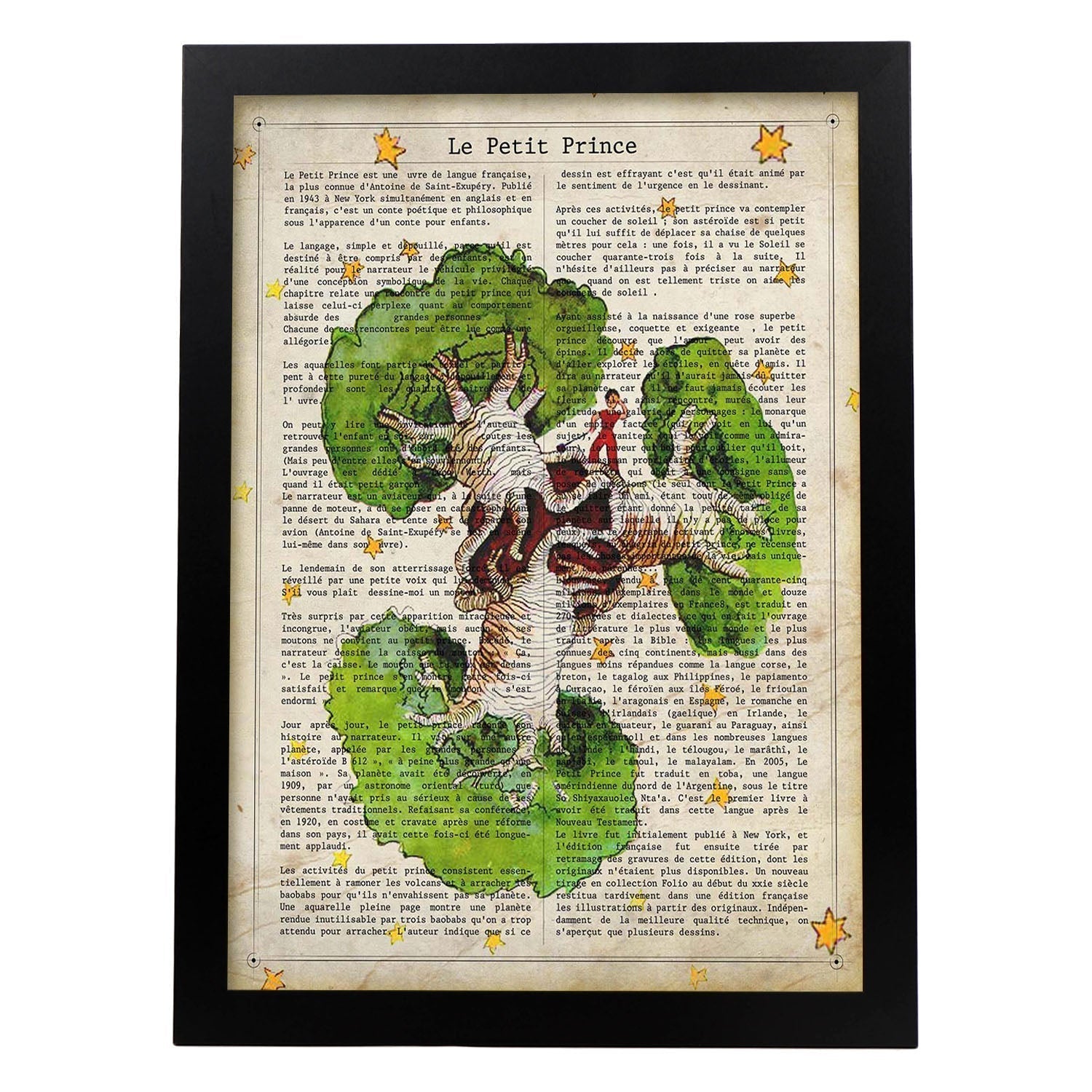 Poster Del Principito Para Ninos Pequenos. Lamina De Principito Baobab ...