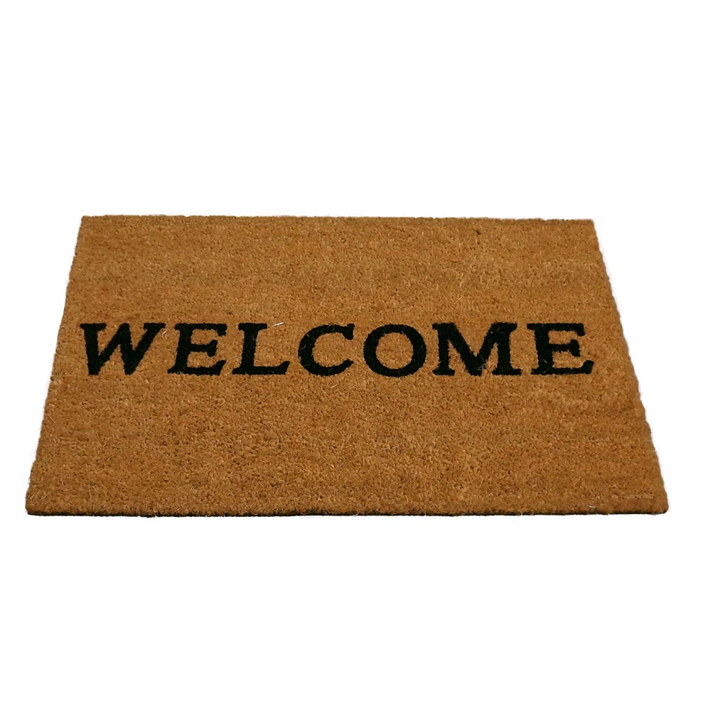 Tapis coco Welcome - Paillasson 50 x 80 cm | Leroy Merlin