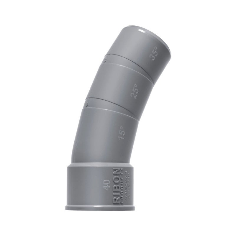 Coude PVC 40 mm multi-angles 15°/25°/35° sécable mâle femelle | Leroy ...