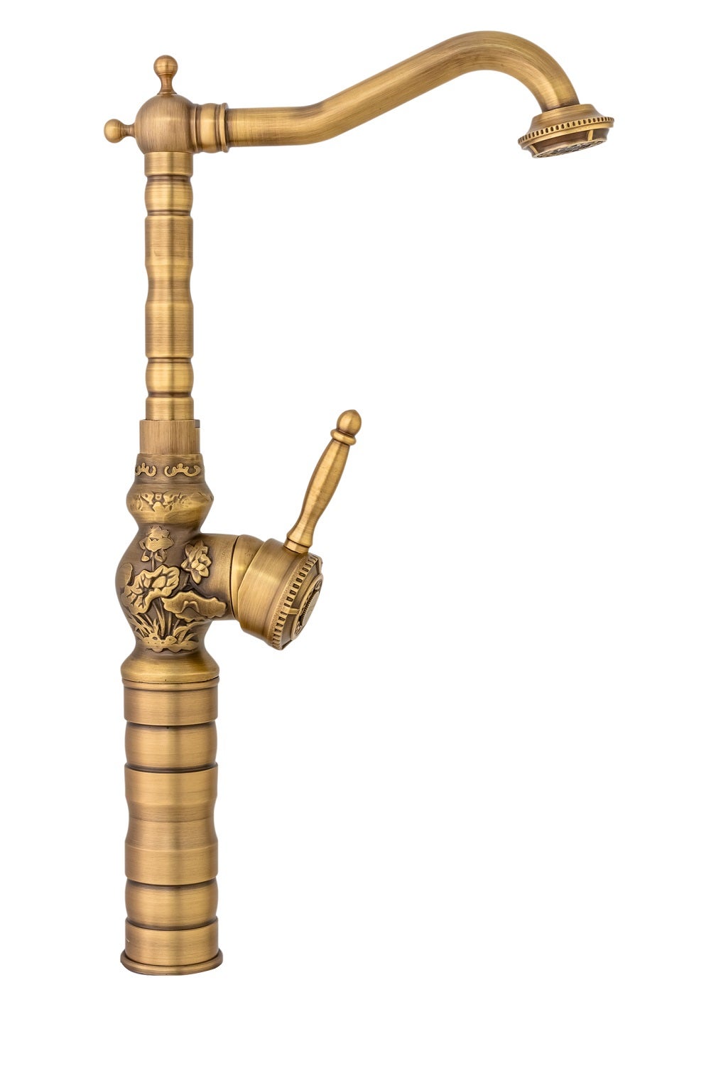 Rubinetto cucina TRENDY'S, bronzo antico con ricamo | Leroy Merlin