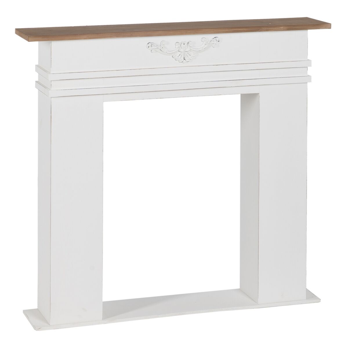 Façades de cheminée Bois d'épicéa Bois MDF 108 x 20 x 100 cm | Leroy Merlin