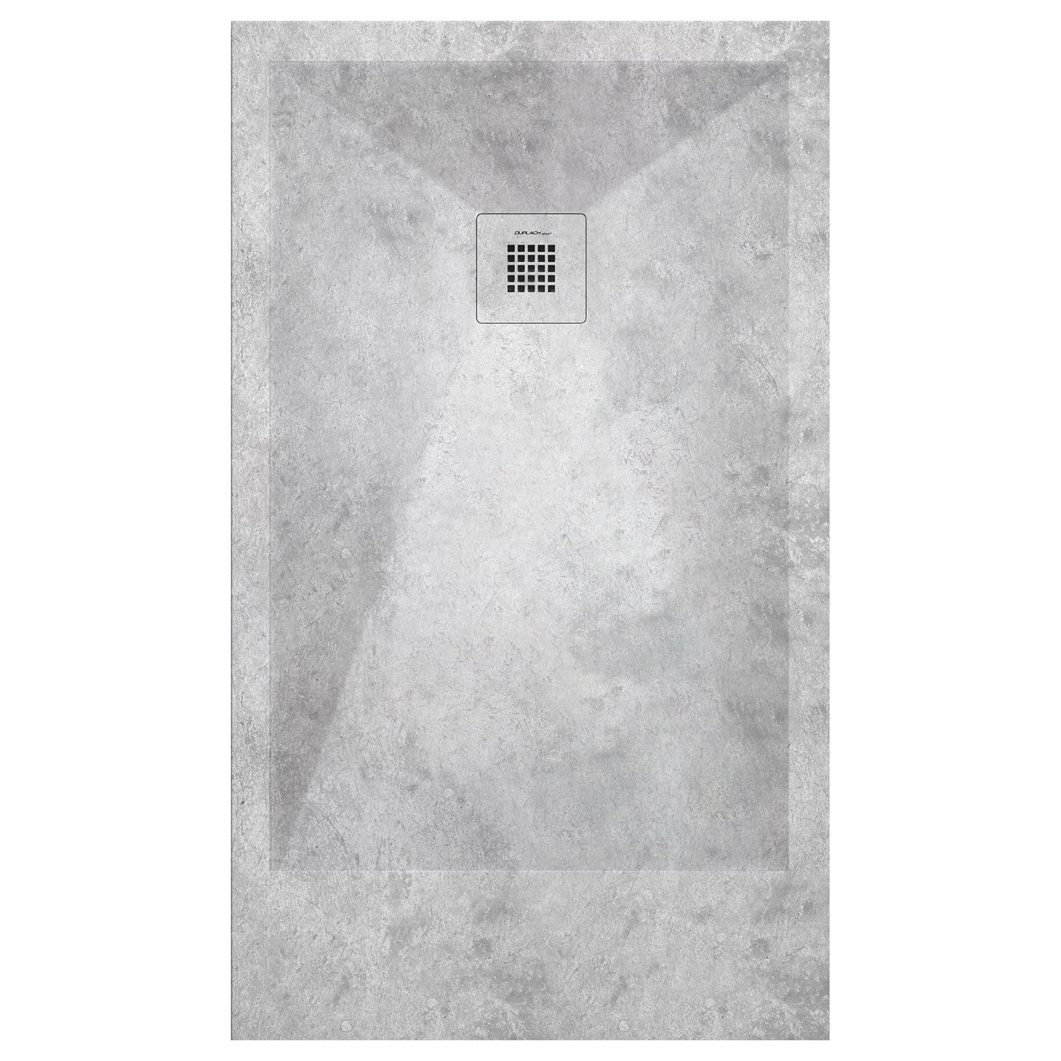 Plato de ducha de hormigón, acabado Smooth Stone 3D, rejilla de color ...