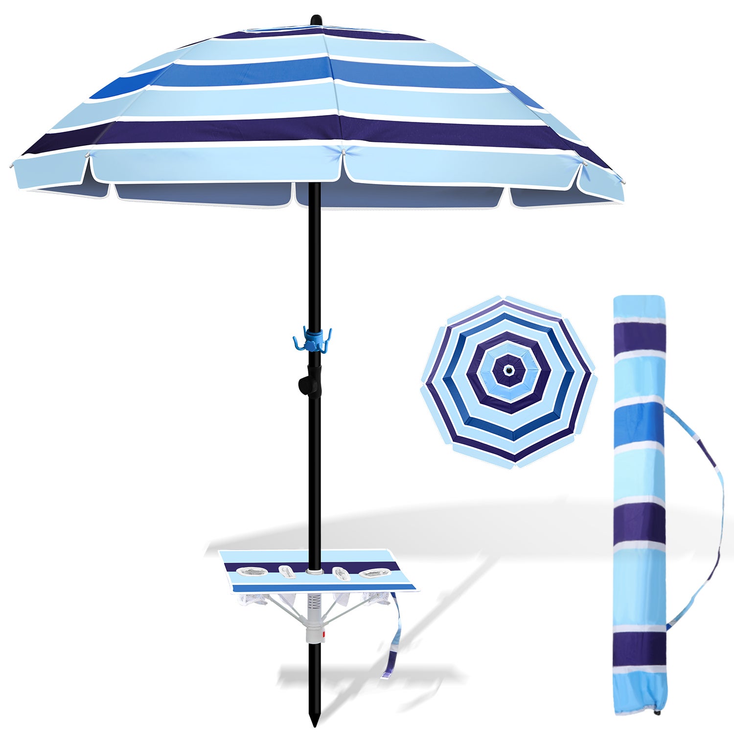 Parasol de balcon ou terrasse UV50+, en oxford durable, structure en ...