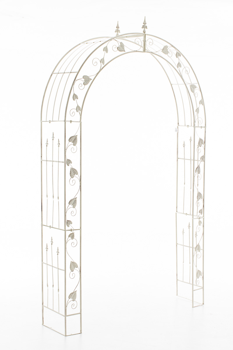 Arche de jardin Emma en fer forgé Crème antique | Leroy Merlin