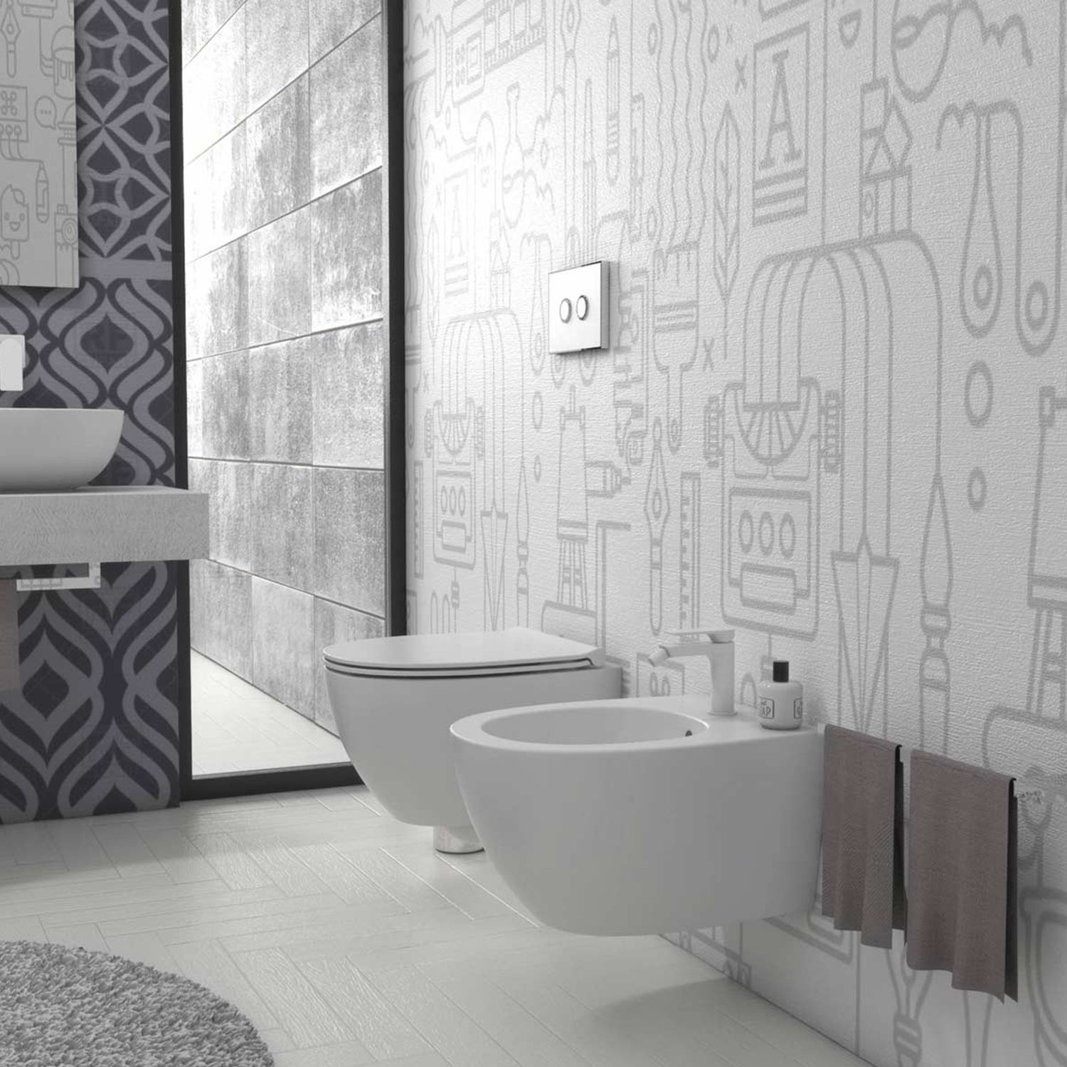 Sanitari Sospesi Moderni 4All Ceramica Globo con Sedile Soft-Close ...
