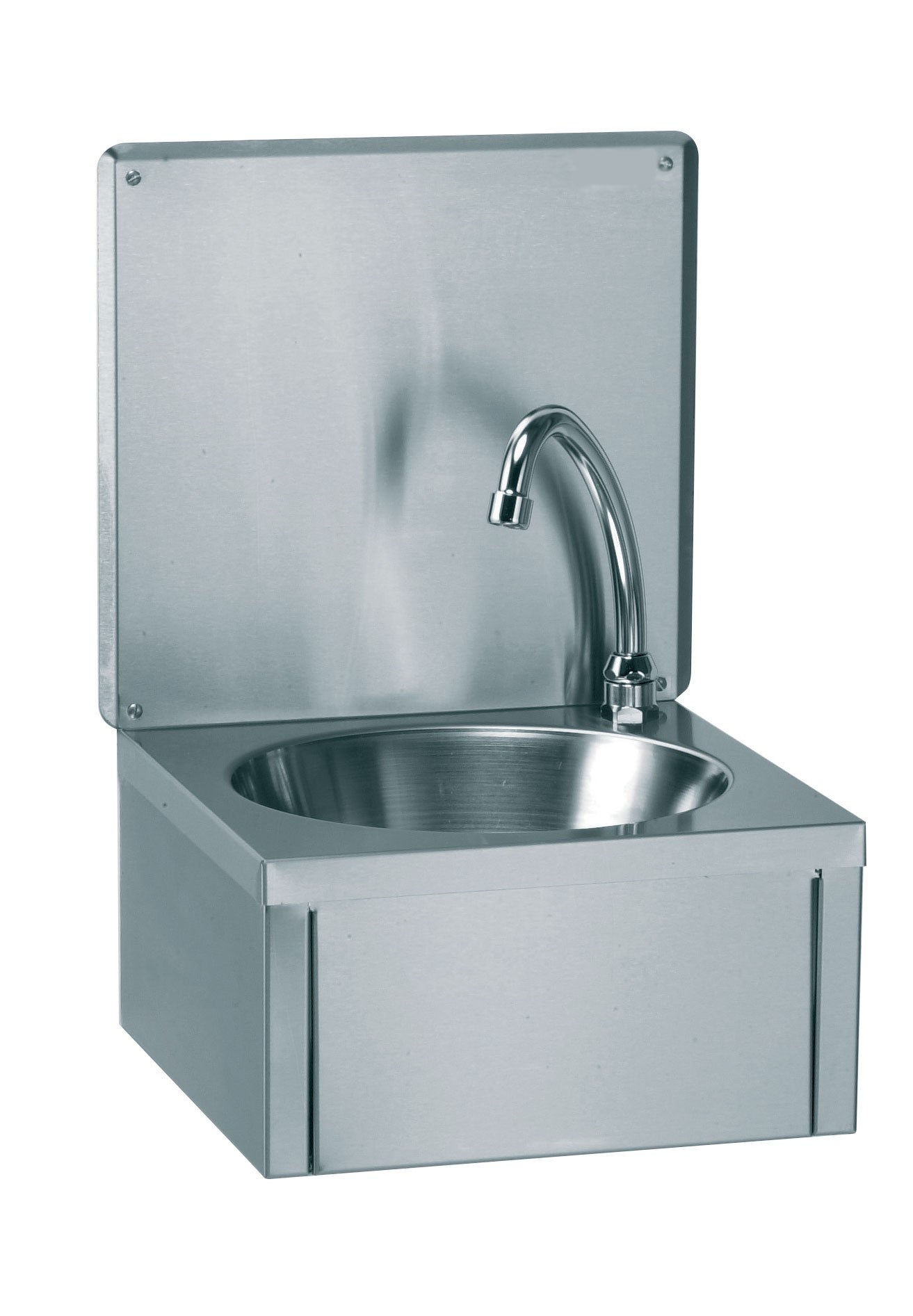 Lave-mains inox mural avec dosseret -Nosem | Leroy Merlin
