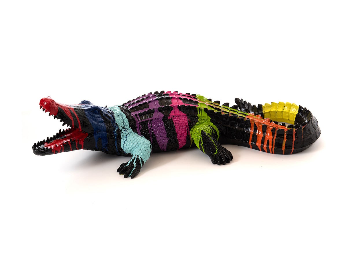 Crocodile Trash 100 cm Noir - Amadeus | Leroy Merlin