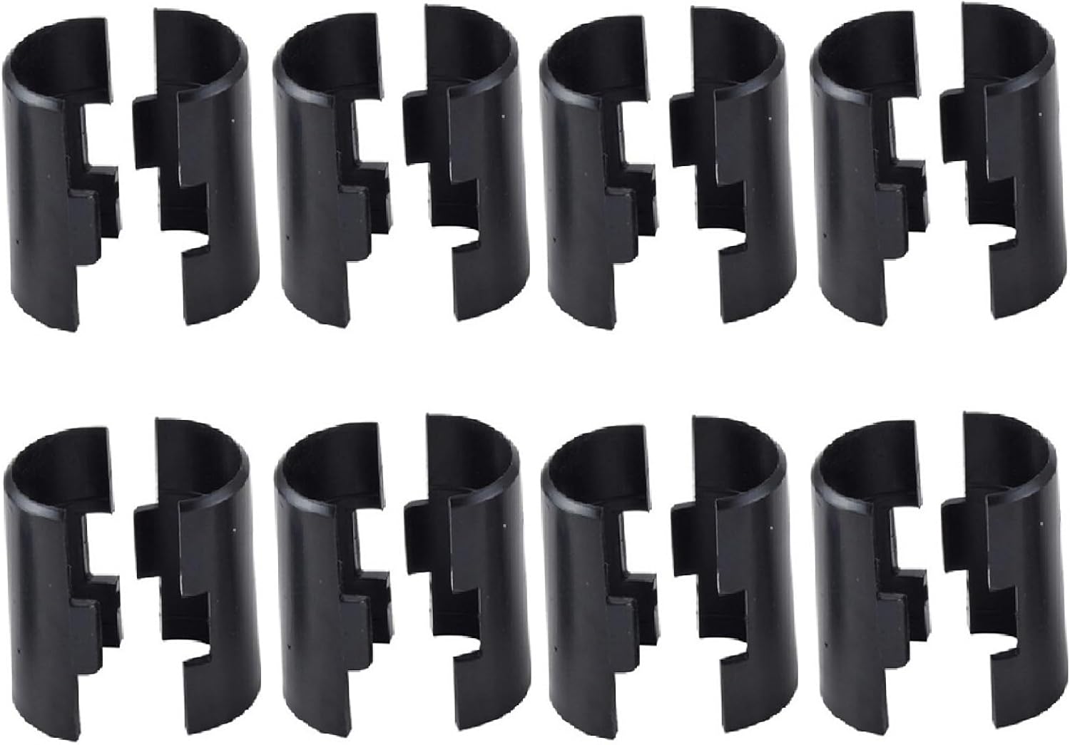 Lot de 8 noir paires de clips en fil métallique de 2,5 cm pour étagères ...