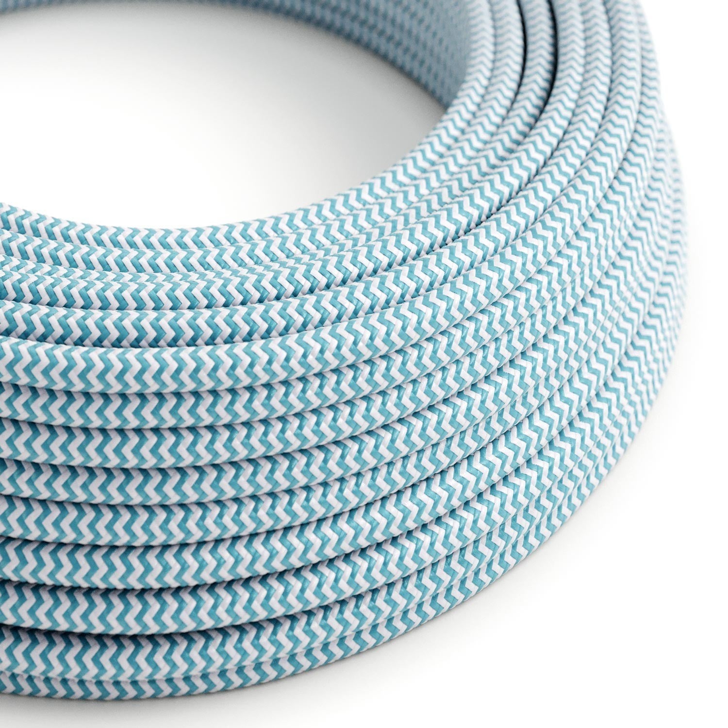 Câble rond électrique d'extèrieur Turquoise | Leroy Merlin
