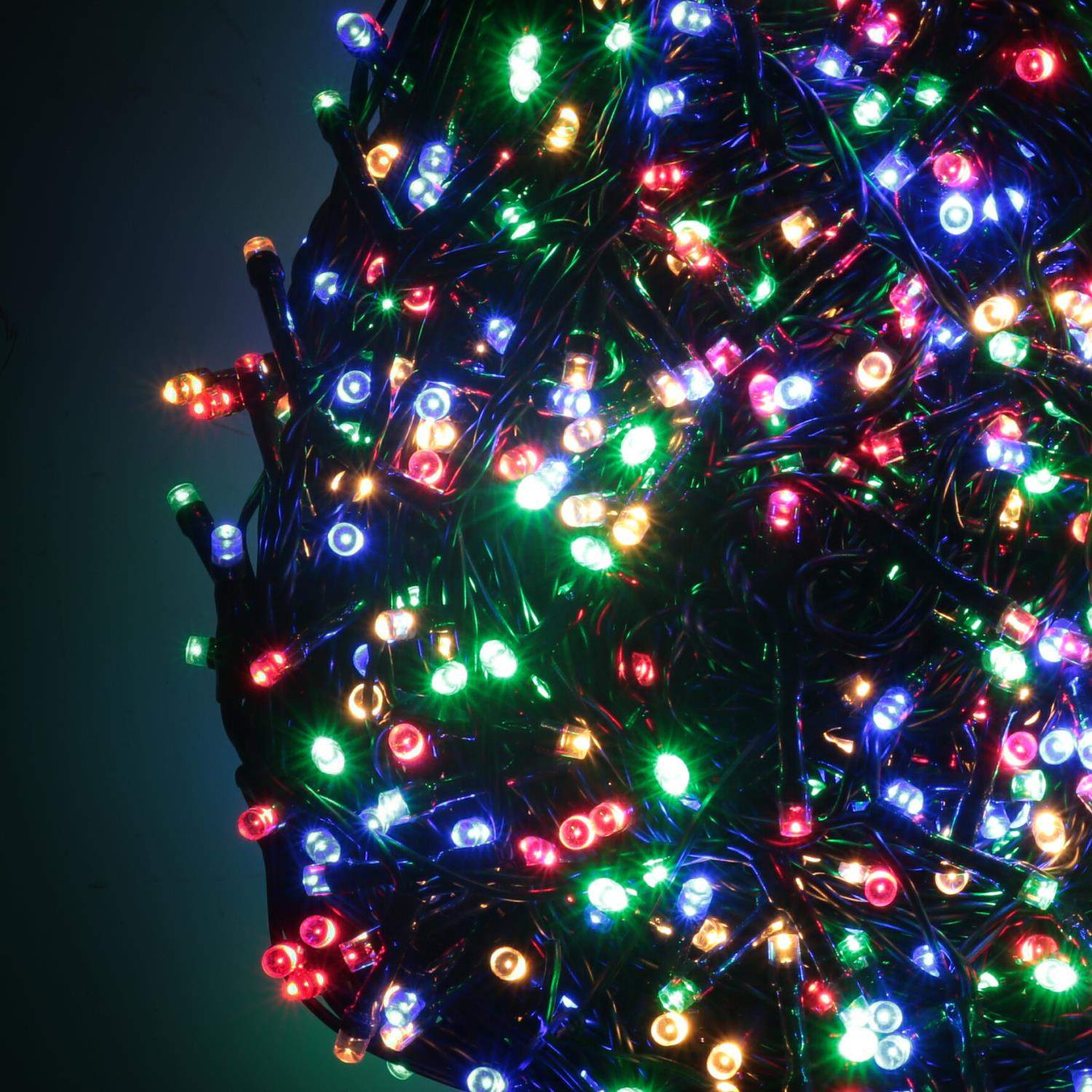 Luce filo 1000 led multicolor con controlador 53m | Leroy Merlin