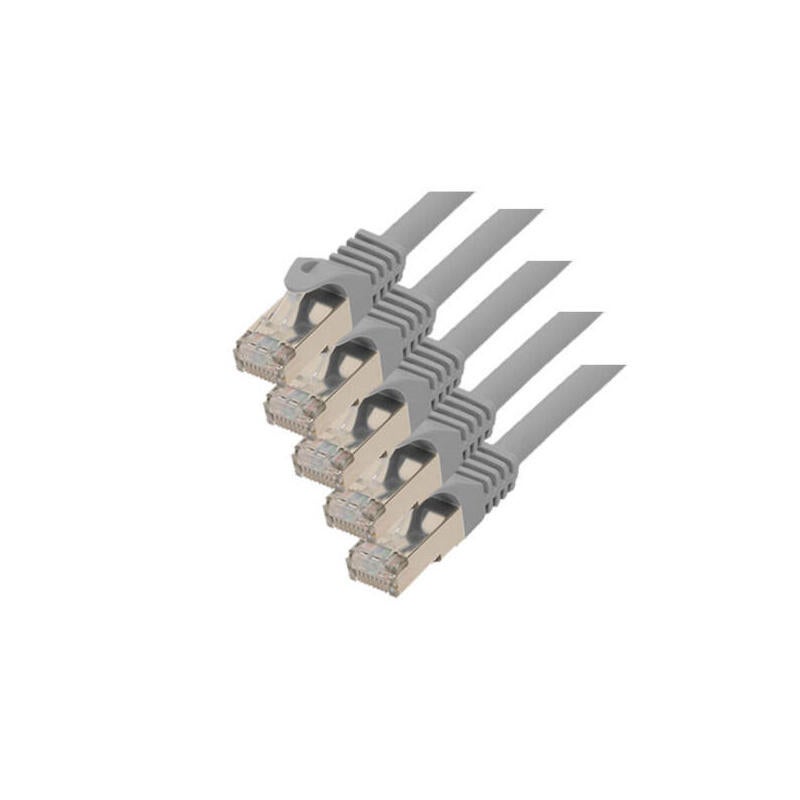 S-conn rj45-rj45, mm, c ble r seau gris 5m cat7 s/ftp (s-stp) | Leroy Merlin