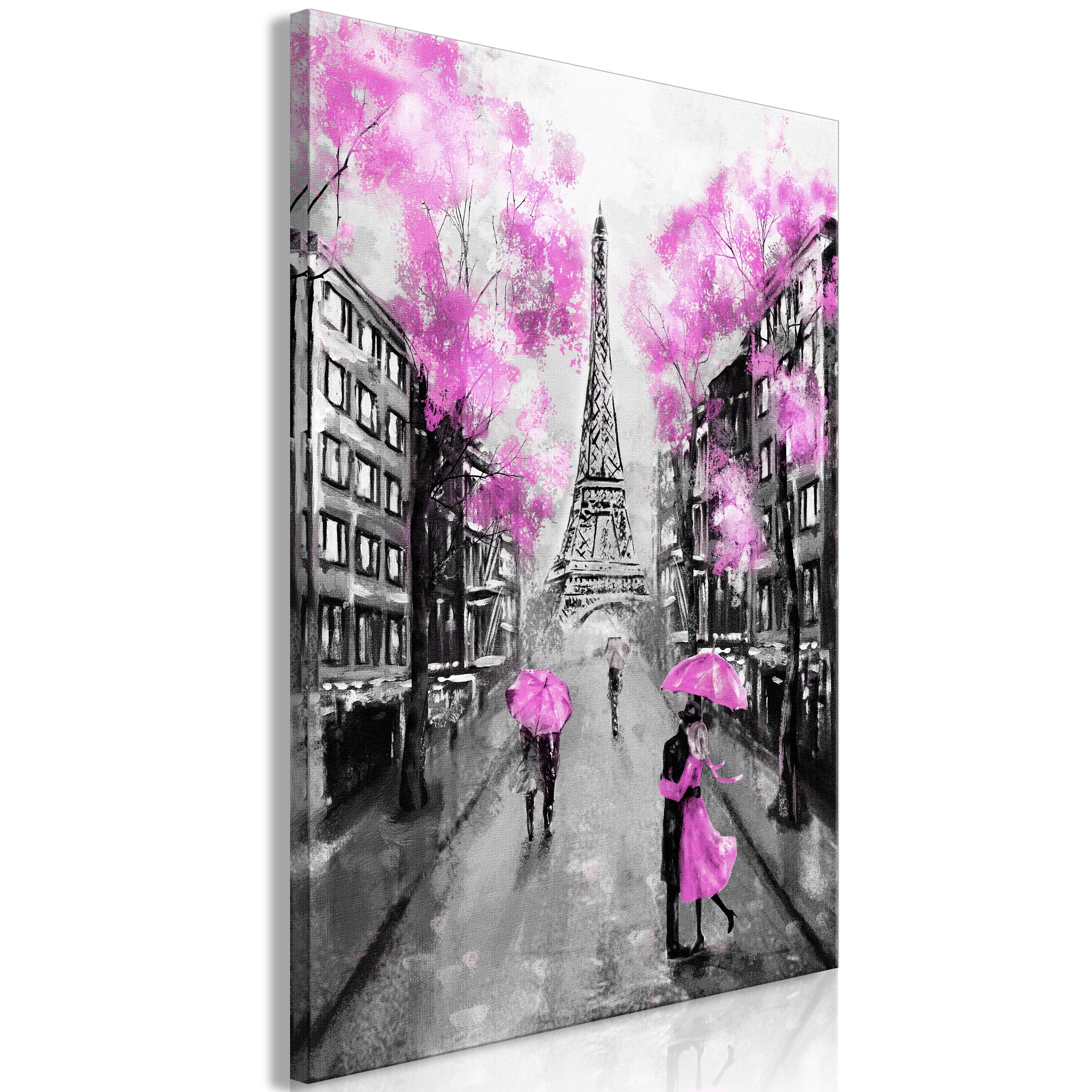 Tableau - Paris Rendez-Vous (1 Part) Vertical Pink [20x30] | Leroy Merlin