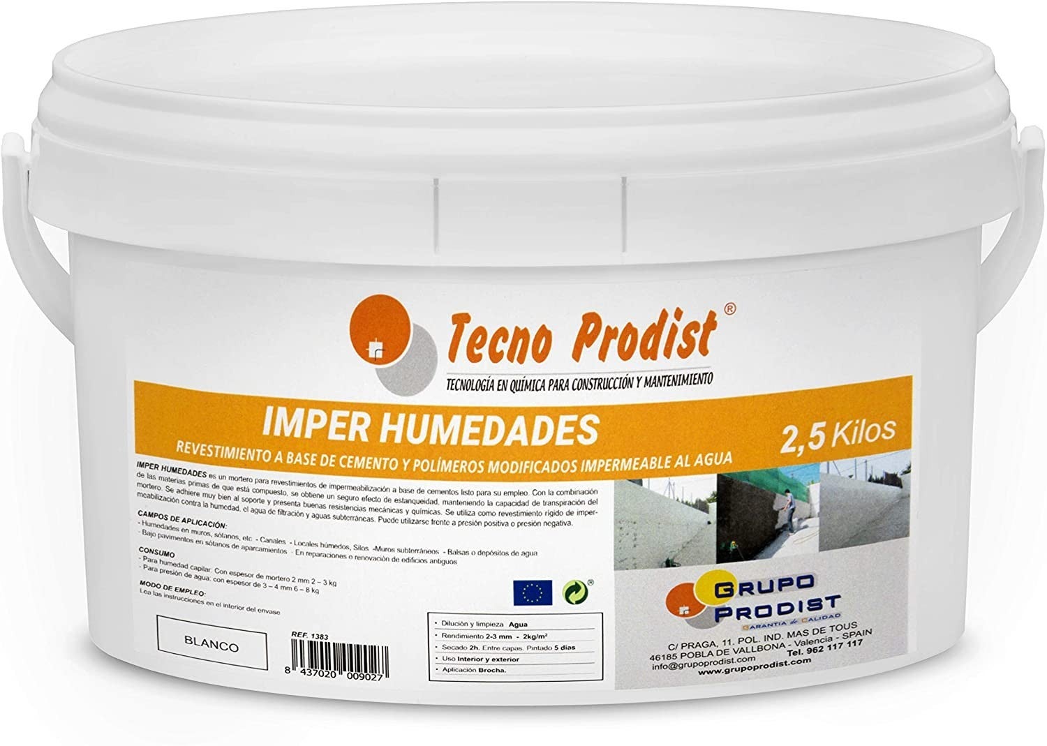 IMPER HUMEDADES de Tecno Prodist - Mortero revestimiento de Paredes ...