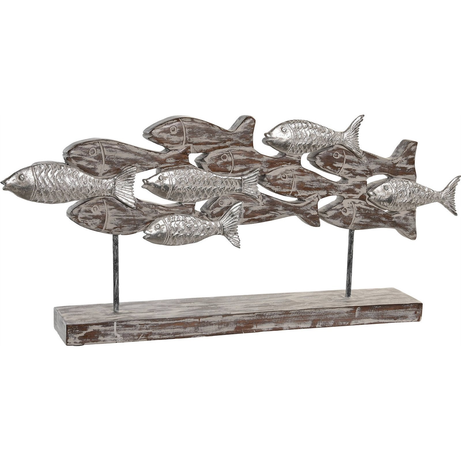 Sculpture poisson en aluminium pour déco marine | Leroy Merlin