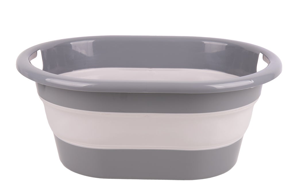 Cofan Barreño plegable portátil en color gris y blanco | Ahorro de ...