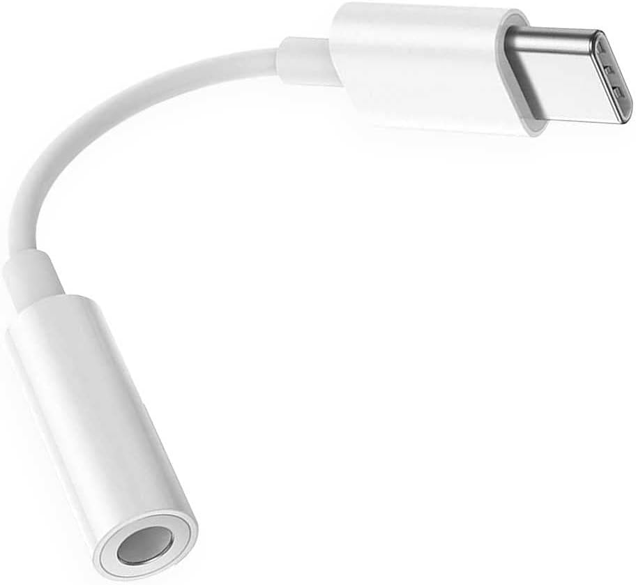 Adaptador de conector USB tipo C a conector jack de 3,5 mm, convertidor TRRS blanco OMPT | Leroy ...