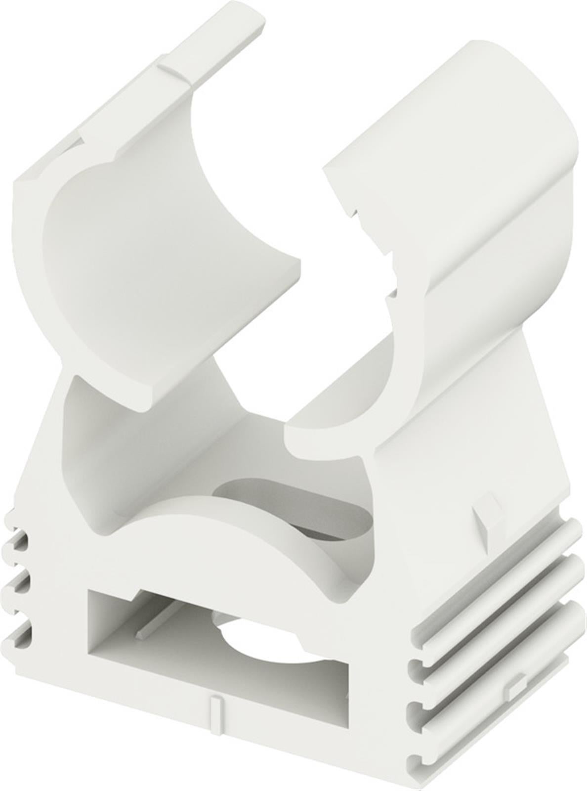 Clips en polyamide blanc - Clips monobloc - Diamètre : 32 mm - Blanc ...