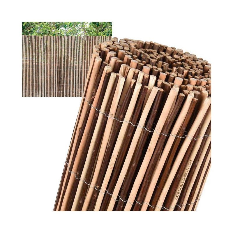 Valla de Mimbre Bicolor 2x3 metros | Cañizo Jardin natural ...