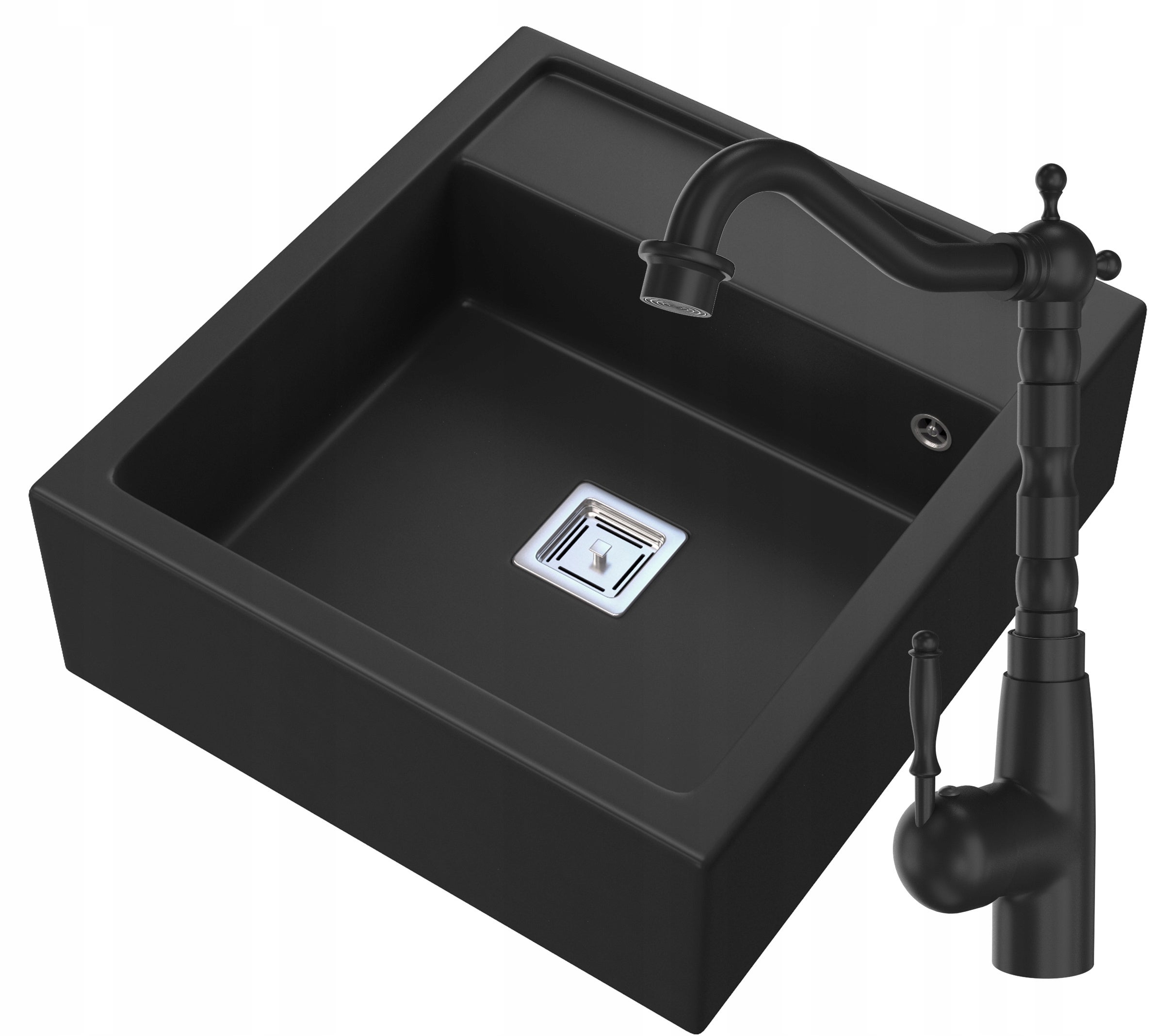 Granit évier retro scandinave noir farm | Leroy Merlin