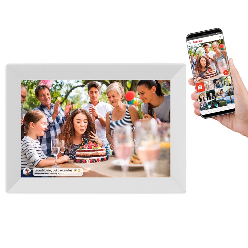 Cadre Photo Numérique WiFi Connecté - 10,1 Pouces 32Go Frameo 1280x800 ...