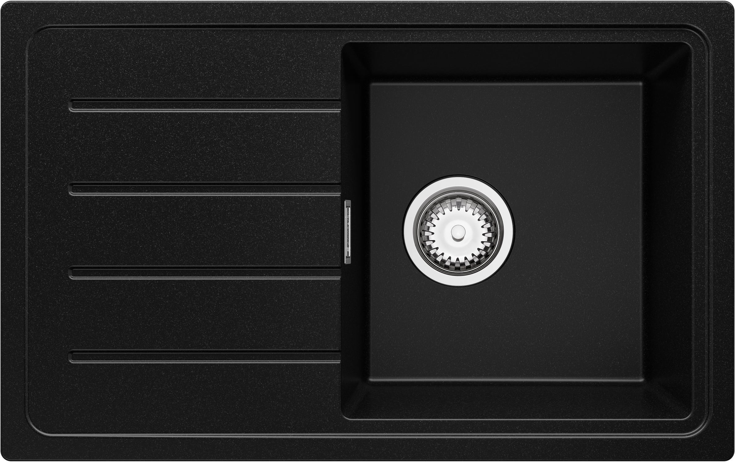 Evier Cuisine en Granit Noir 70x44cm, Lavabo 1 bac + Robinet 32x20cm ...