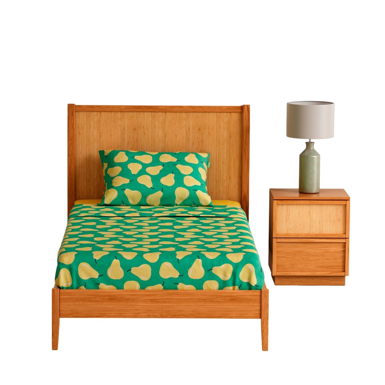 Parure de lit simple 3 pièces : drap plat (160x240cm avec ourlet simple ...