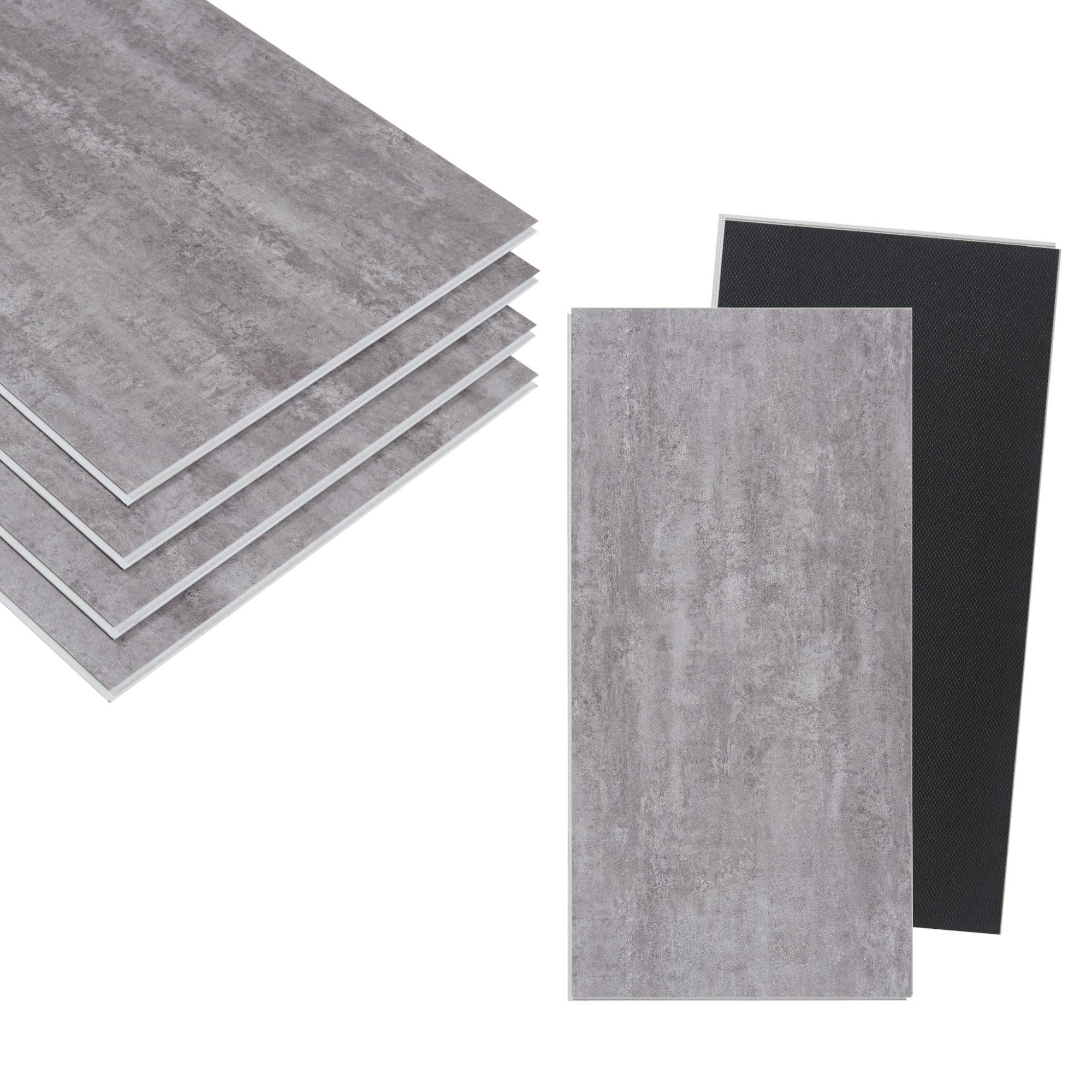 Revêtement de sol vinyle SPC à clipser Aldire 80 planches 14,884 m² ...