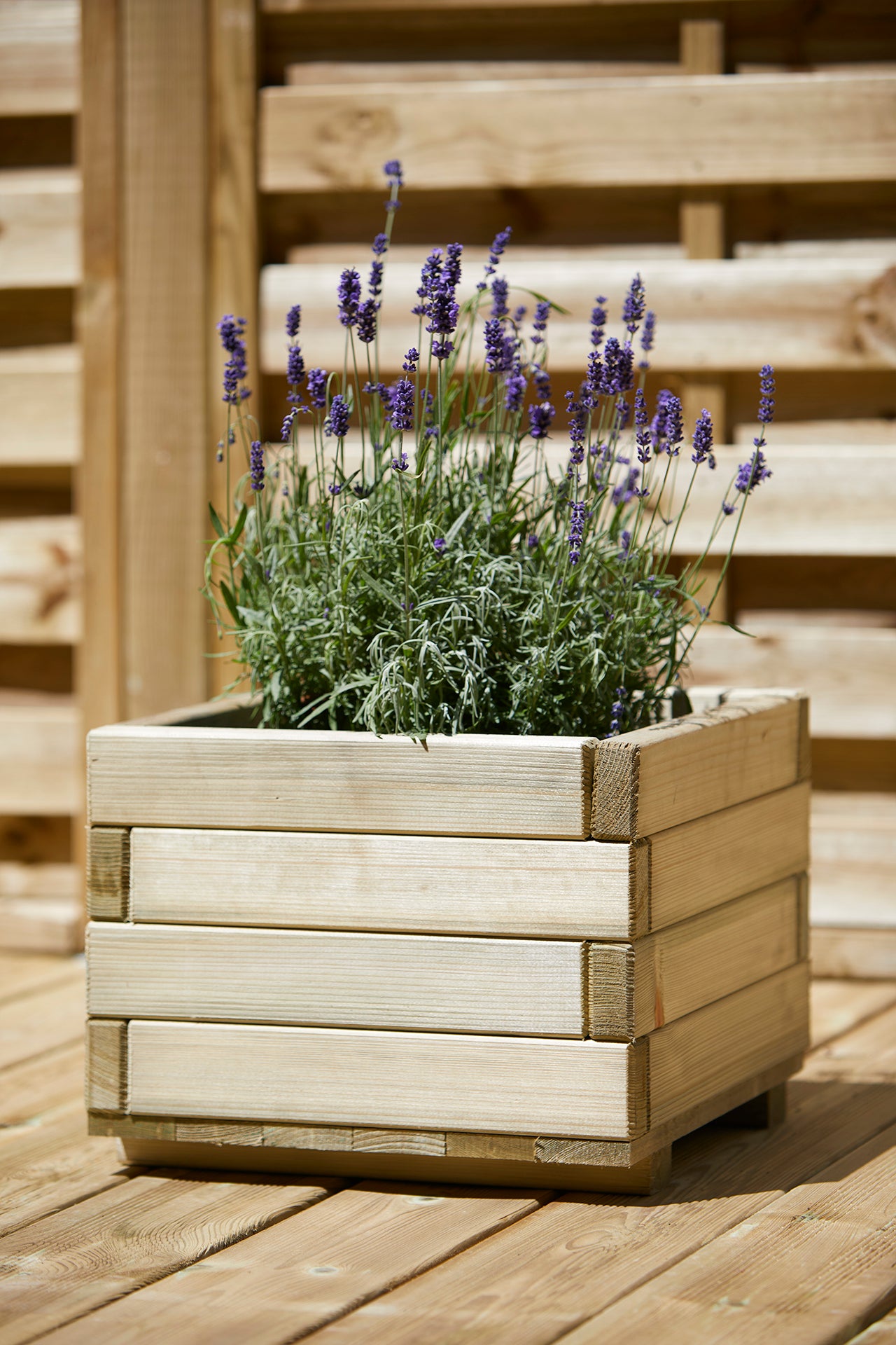 Bac à fleurs carré en épicéa L.40 x l.40 x H.32 cm | Leroy Merlin