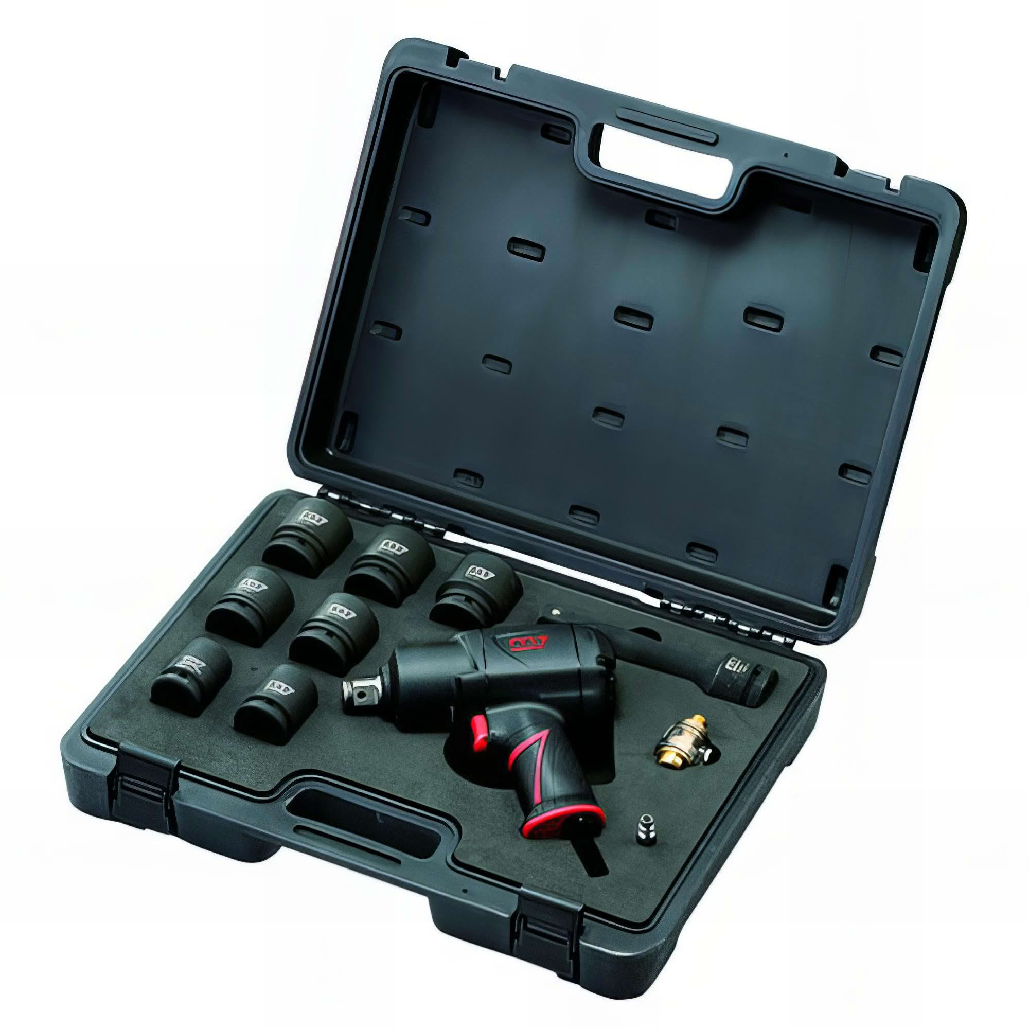 Coffret de douilles à chocs 3/4" métriques avec accessoires - 11 pièces - Clé à chocs ...