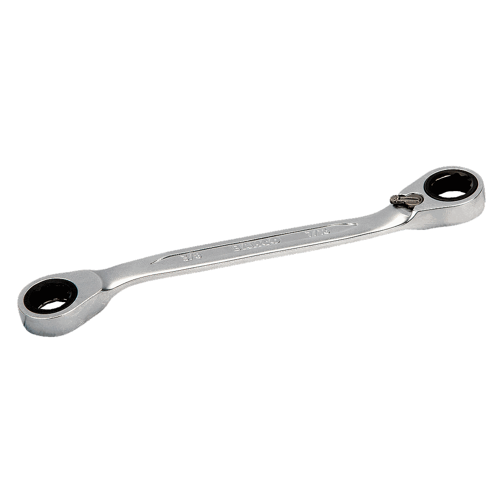 Clé polygonale à cliquet à tête coudée avec finition chromée 1/2-9/16 ...