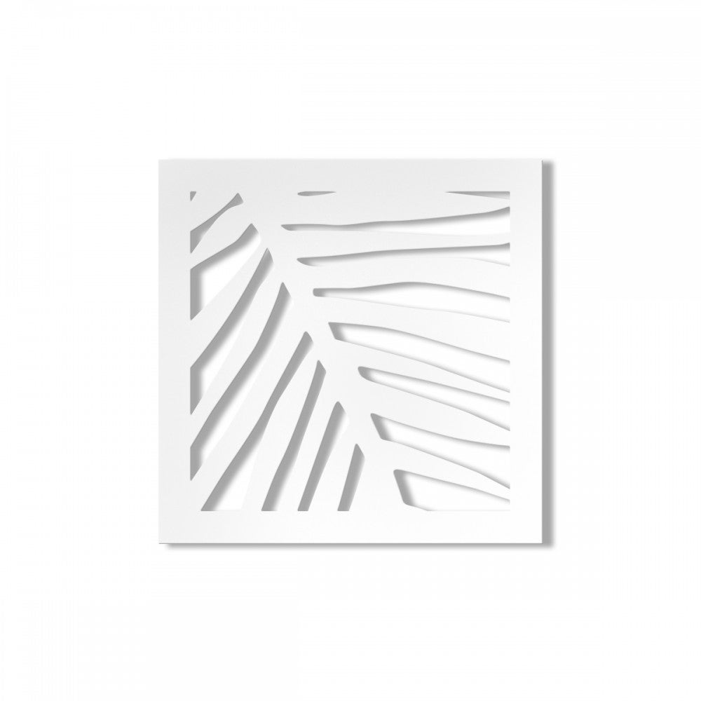 PALMA - Panel perforado - Parasol BLANCO tamaño 48x48 cm - espesor 10mm ...