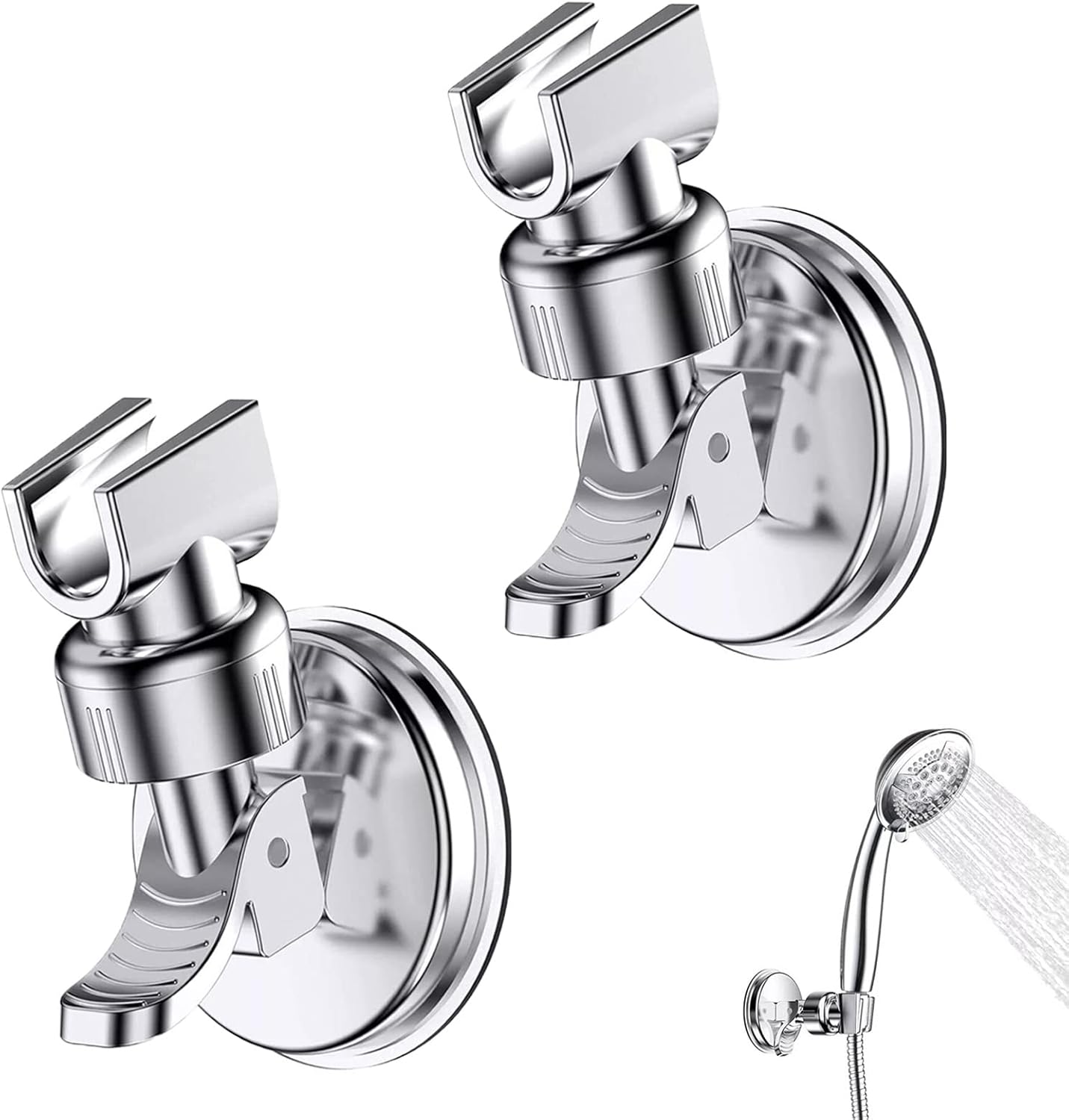 Support de douche à ventouse, lot de 2, support de pommeau de douche ...