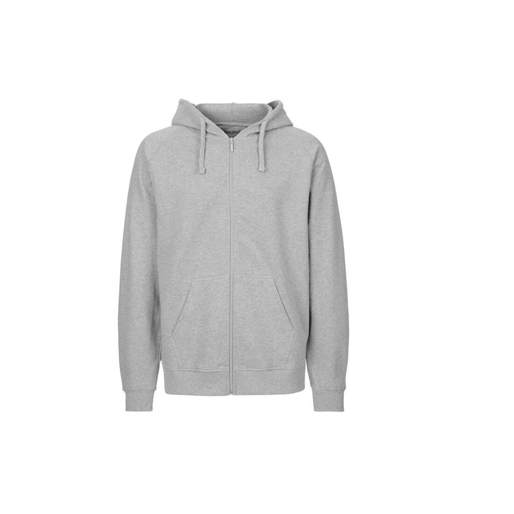 Sweat capuche zippé HOMME NEUTRAL Gris Clair 3XL | Leroy Merlin