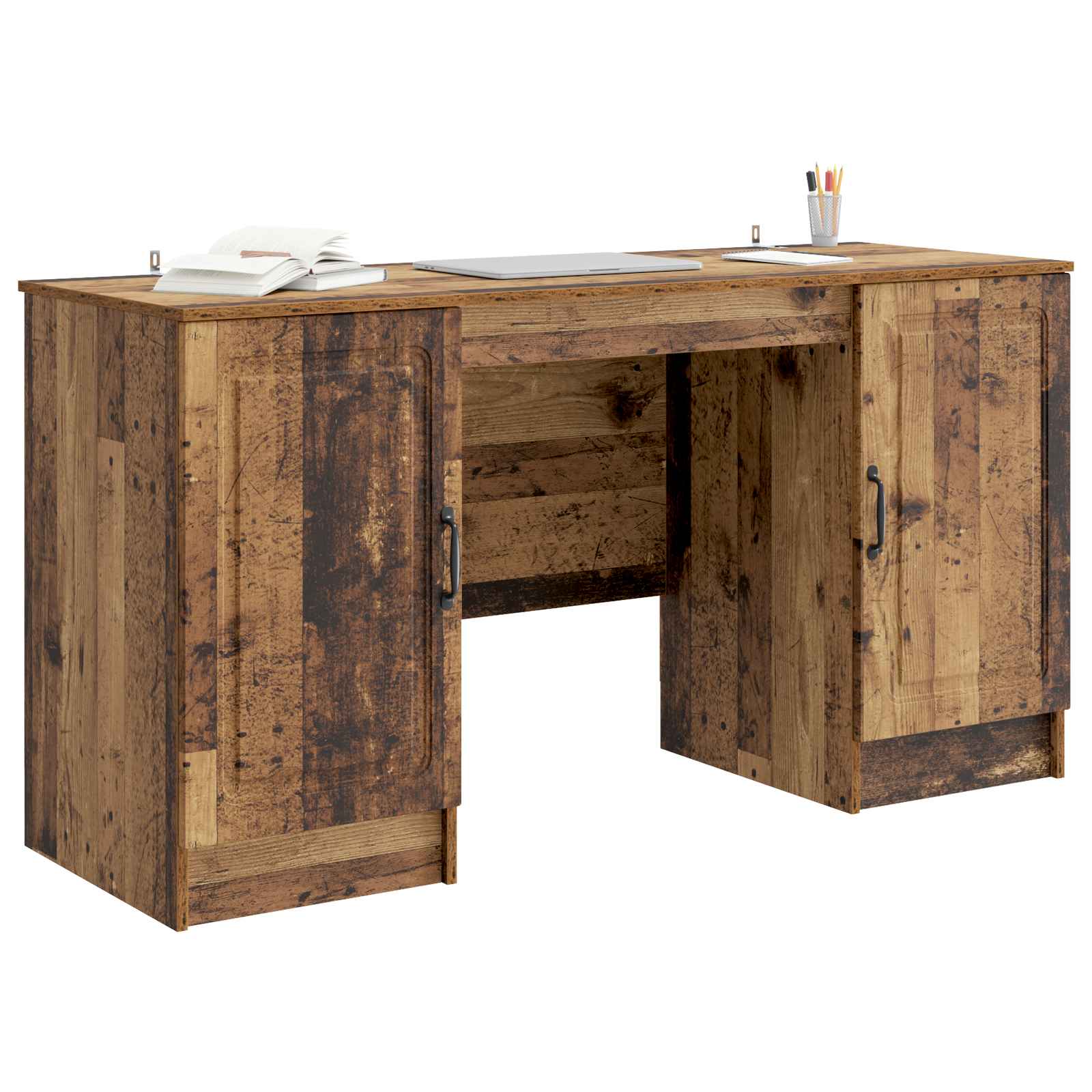 Bureau | Table de travail | Table d'étude Bois ancien 142,5 x 50 x 75 ...