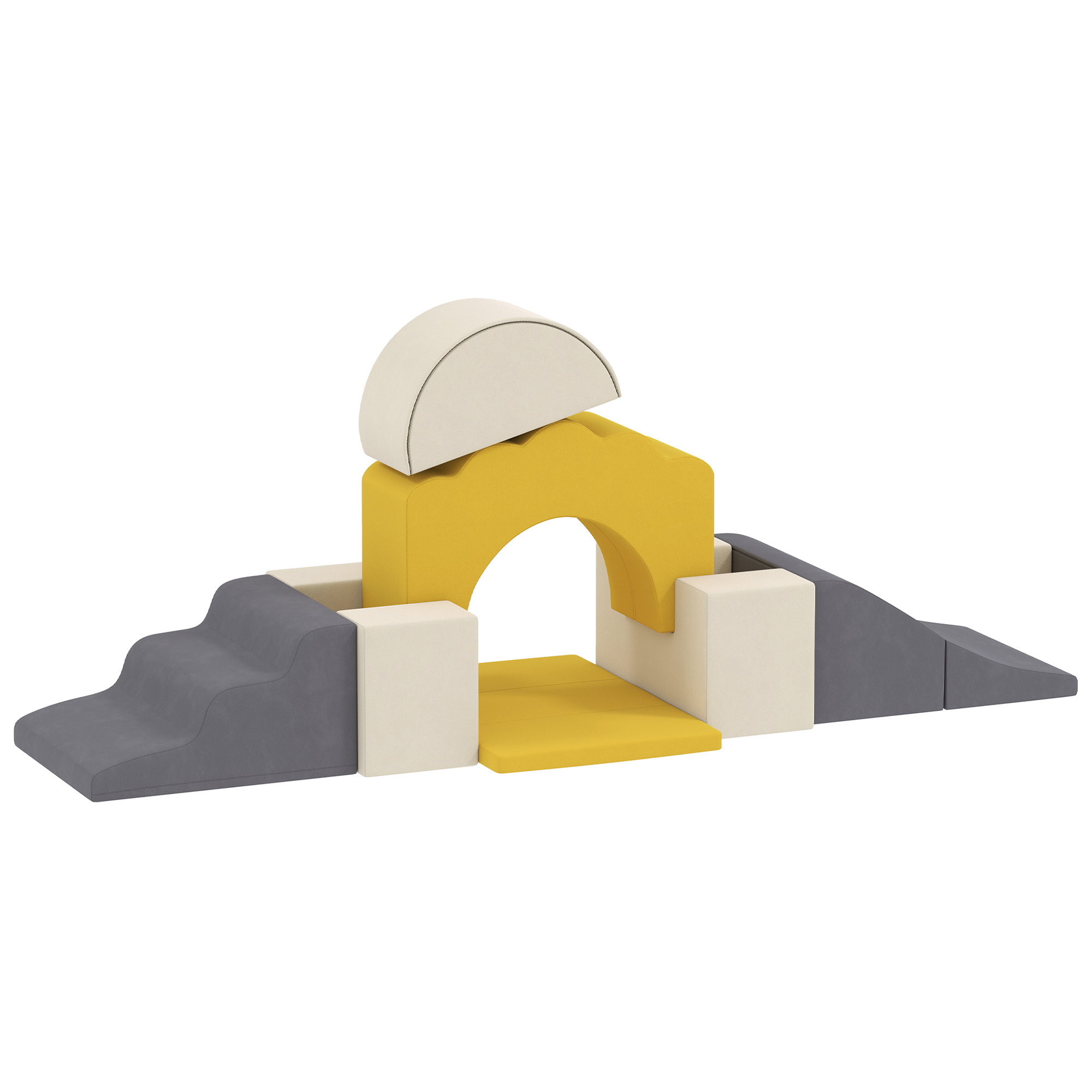 AIYAPLAY Blocs de mousse velours jaune 50x40x25 cm | Leroy Merlin