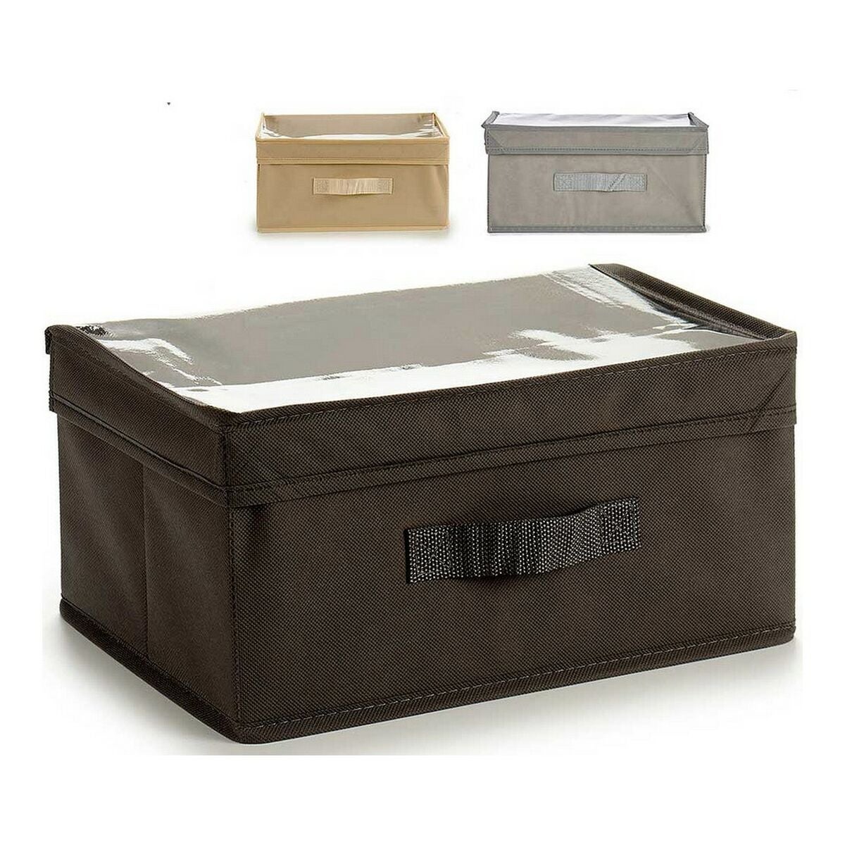 Caja plegable 8430852220073 Gris Beige Marrón oscuro PVC 10 L | Leroy ...
