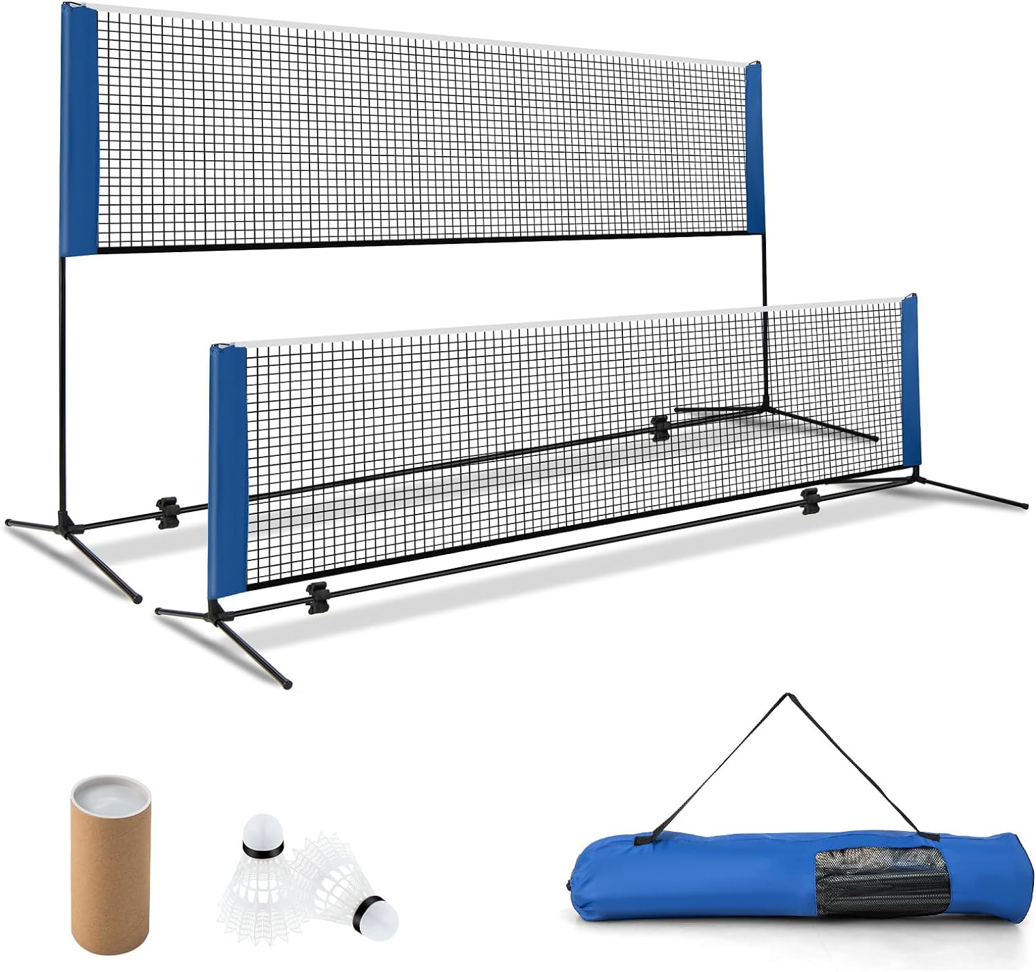 Red Badminton Plegable, Altura Ajustable de 89-155 cm, Redes de ...
