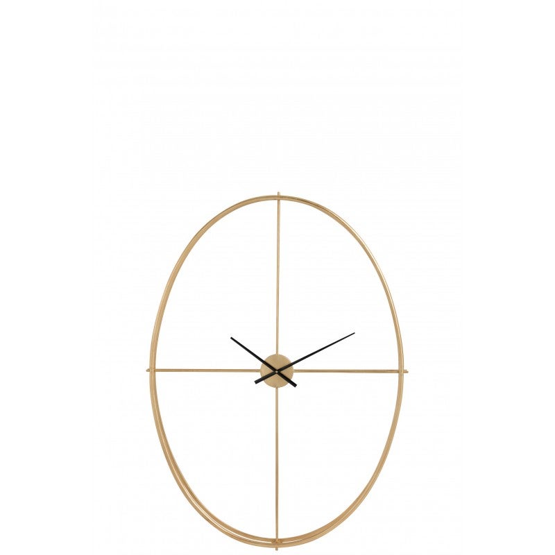 Horloge ovale en métal doré sans fond diamètre 125 cm | Leroy Merlin