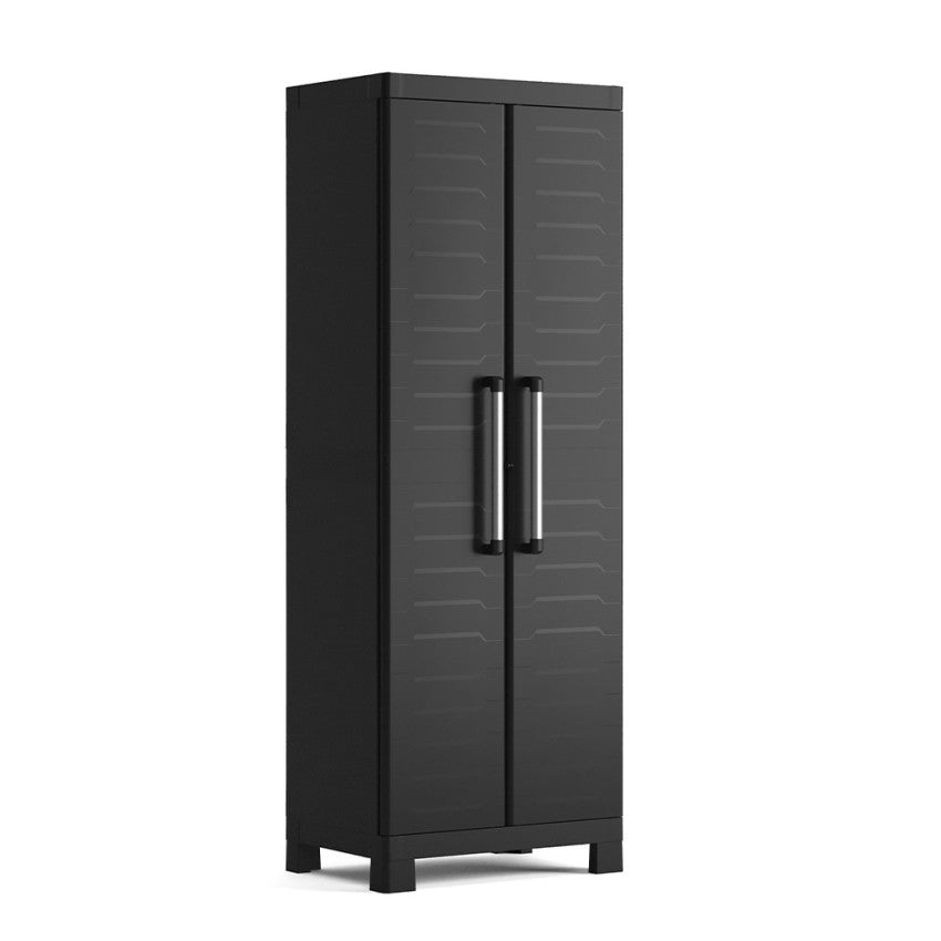 Armario garaje exterior 4 estantes negro Detroit High Keter | Leroy Merlin