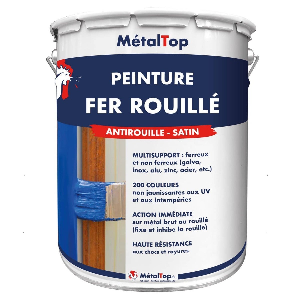 Peinture Fer Rouille - Jaune mais - RAL 1006 - 5 L - Métaltop | Bricoman