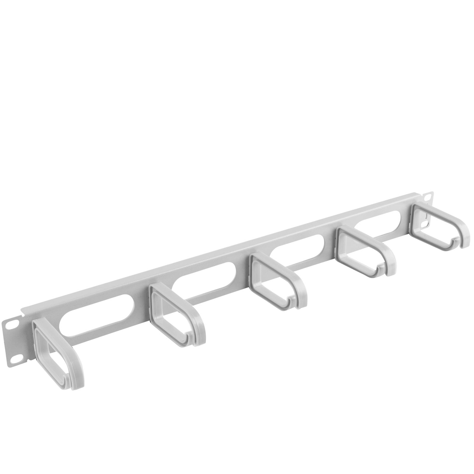 Pannello passacavi per armadio rack 19" bianco con 5 anelli 1U Lanberg ...