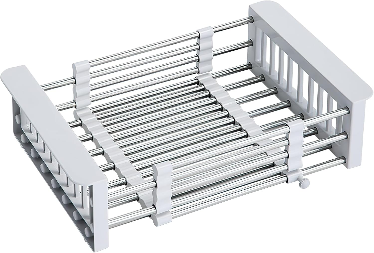 Égouttoir à vaisselle extensible, en acier inoxydable, pour évier, gris ...